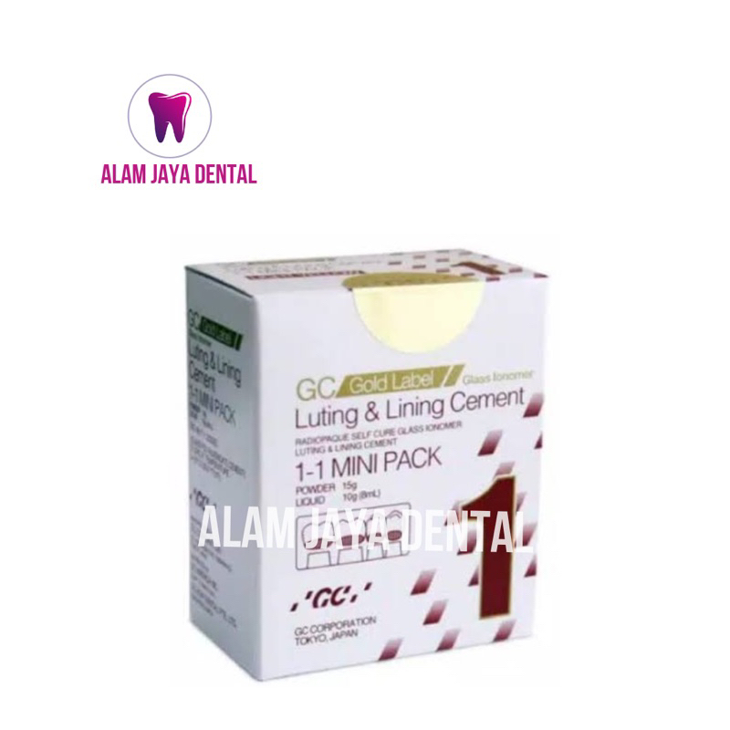 Jual GC Fuji 1 Mini Pack, Luting & Lining Cement, Radiopaque Self Cure ...