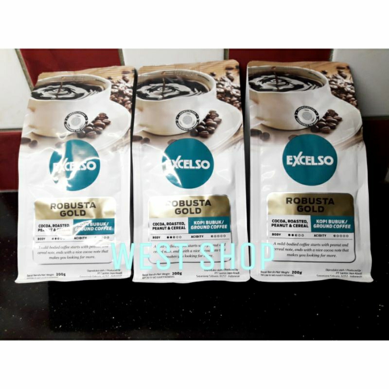 Jual Kopi Excelso Robusta Gold Sachets 100gr / Excelso Robusta Gold ...