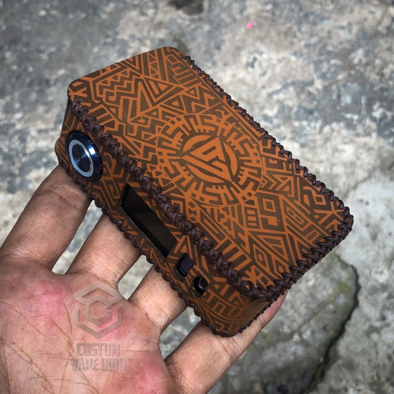 Jual Leather Sleeve Case Centaurus M200 Full Engraving Aztec Coklat Tan ...