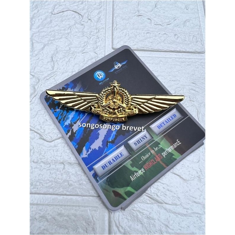 Jual Brevet TNI AU, Wing Teknik | Shopee Indonesia