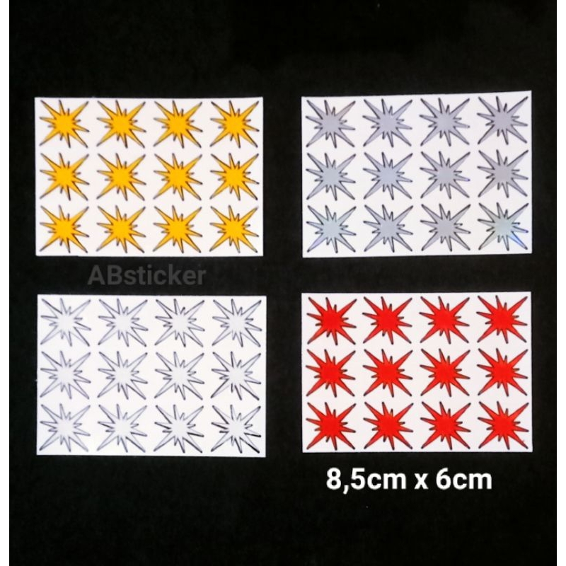 Jual sticker stiker bintang sticker star cutting | Shopee Indonesia