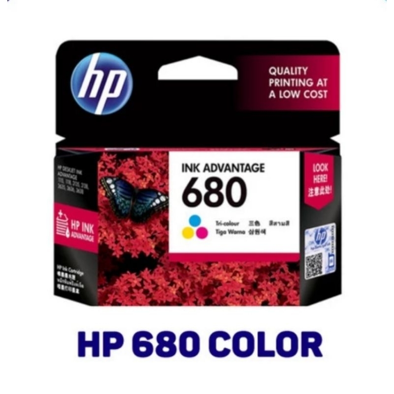 Jual Cartridge Tinta HP 680 Color (Colour) Original | Shopee Indonesia