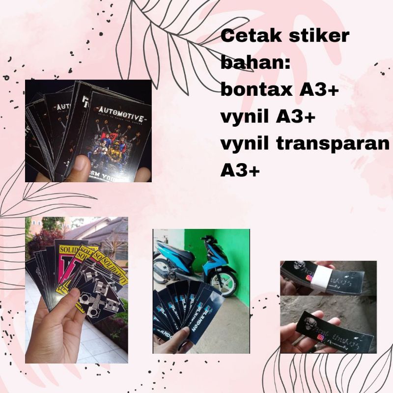 Jual stiker jualan/stiker vynil susu/stiker transparan/stiker bontax ...