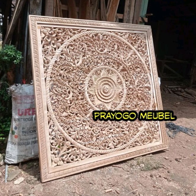 Jual panel hiasan dinding ukiran bali antik vintage set kepala dipan ...