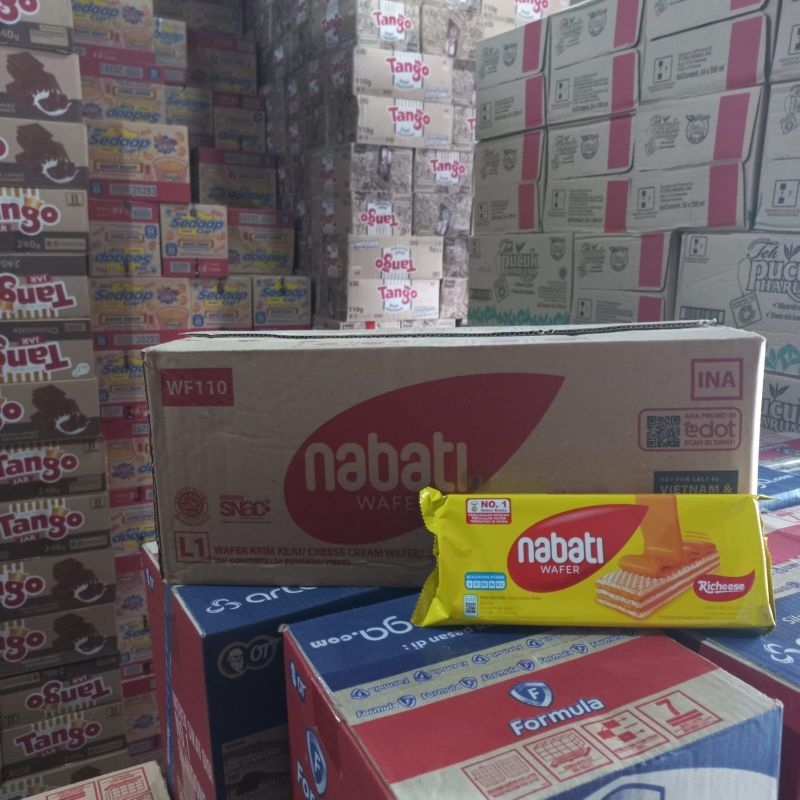 Jual Nabati wafer hajatan 110 gram 1 dus isi 24 pcs | Shopee Indonesia