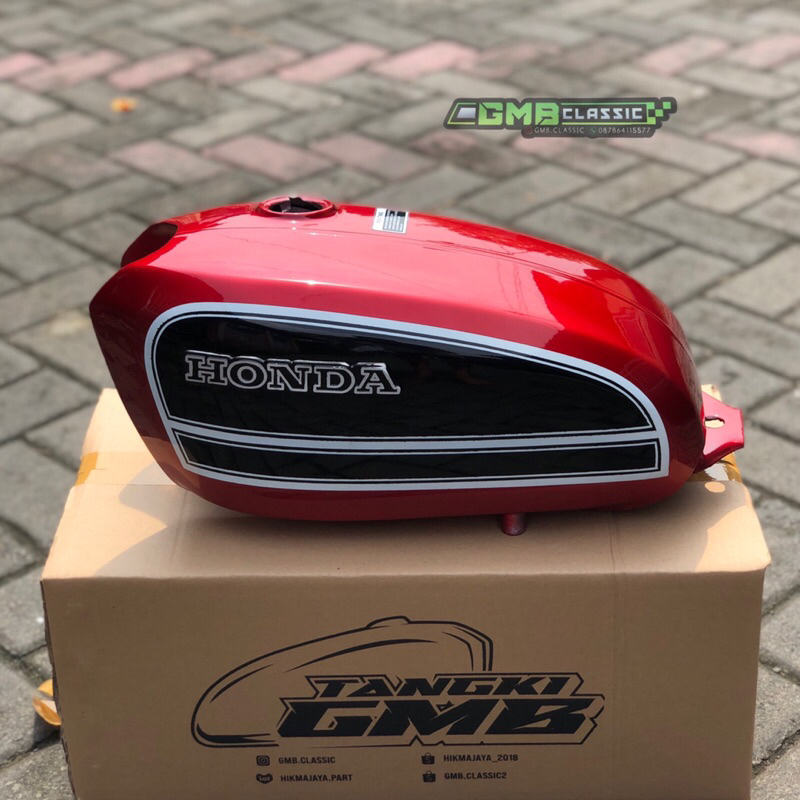 Jual TANGKI CB 125 CB 100 PRESS WARNA MERAH BAHAN TEBAL GALVANIS ...