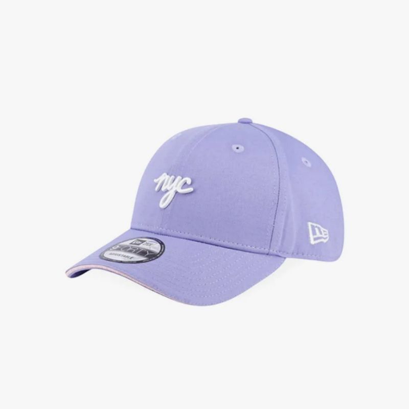 Jual Topi New Era Cap NYC Sandwich Visor Metal Logo Purple 9Forty ...
