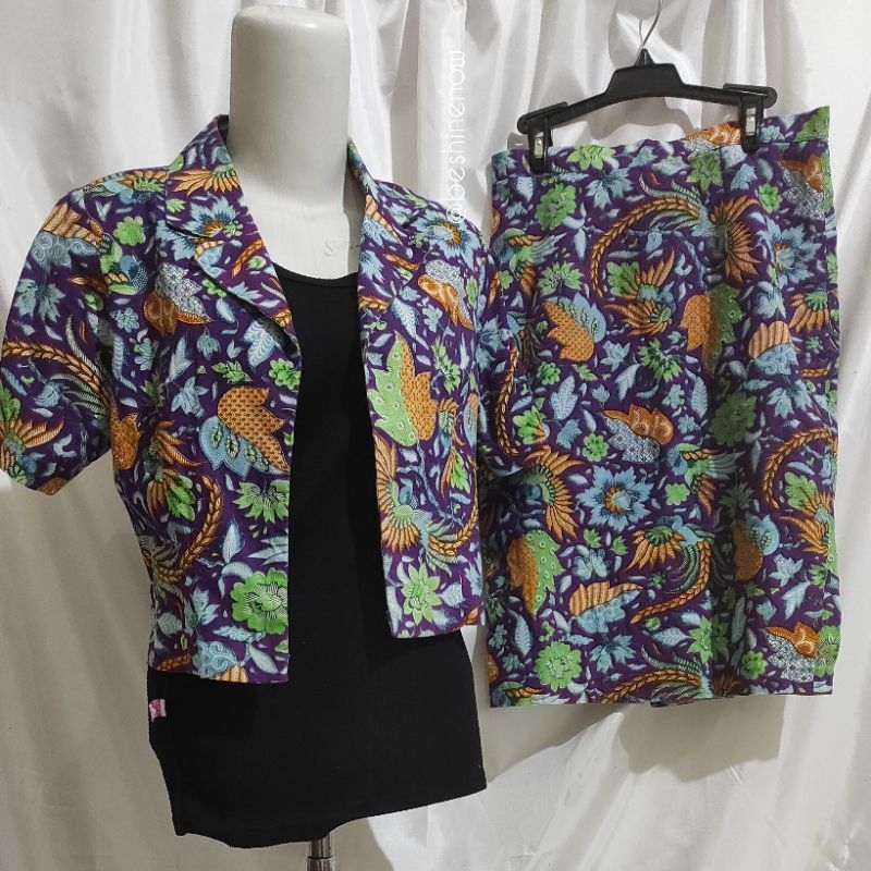 Jual Outer Batik / Set Blazer Batik / Rok Span Batin / Span Kerja Batik ...