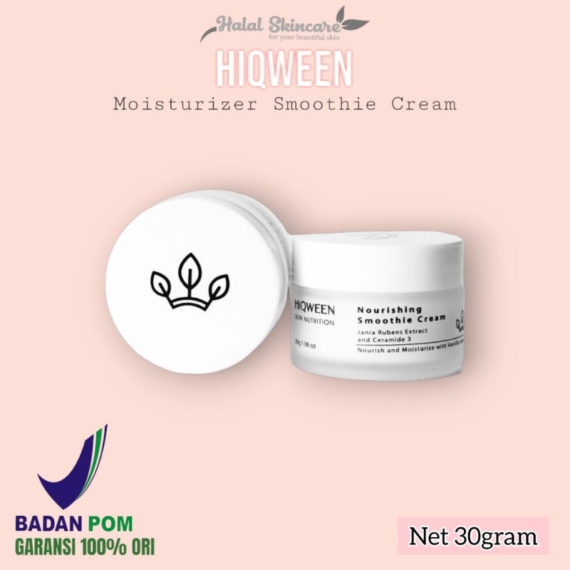 Jual Hiqween Moisturizer Smoothie Cream Krim Wajah Skincare Bpom ...