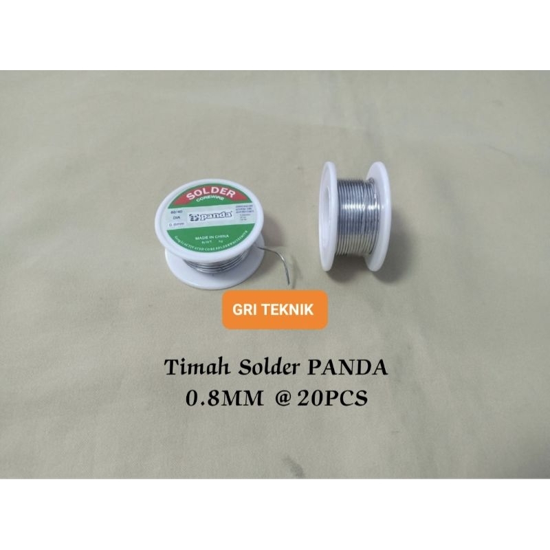 Jual TIMAH SOLDER CAP PANDA DIAMETER 0.8 MM X 3METER / SOLDER COREWIRE ...