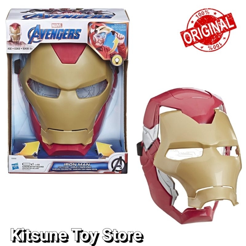 Jual Marvel Avengers Iron Man Flip Fx Mask E6502 Original Hasbro ...