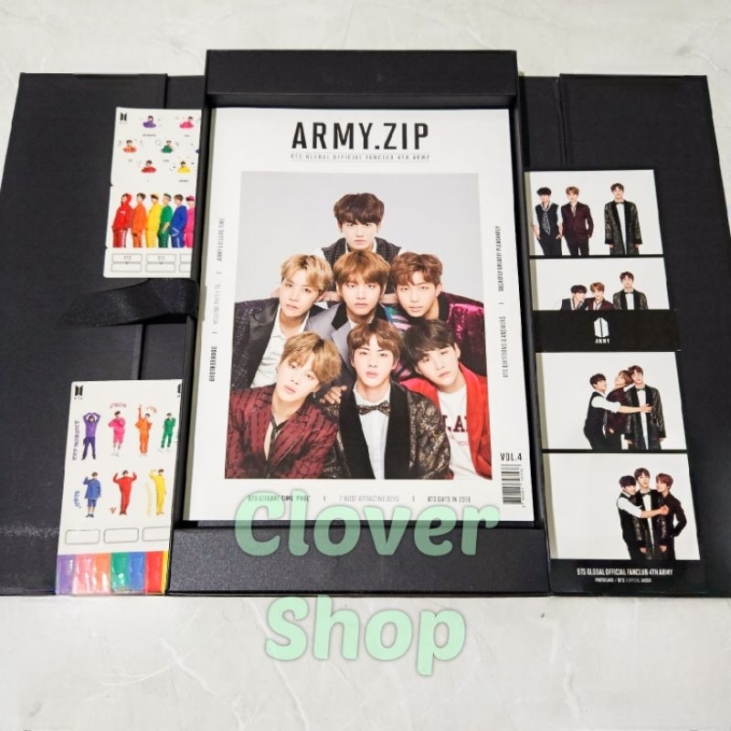 Jual Army Kit 4th Photobook Outbox Sticker Bookmark Army Zip 4 BTS RARE | Shopee Indonesia