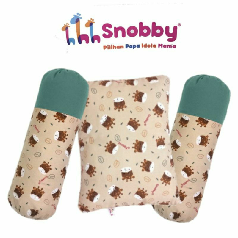 Jual Snobby Bantal Guling Bayi Set 3 in1 (1 Bantal + 2 Guling) Snobby ...