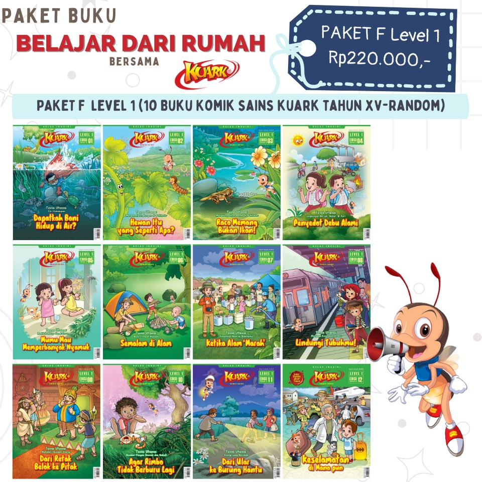 Jual KUARK - Paket Belajar dari Rumah Bersama Kuark semua level - Paket F, G | Shopee Indonesia