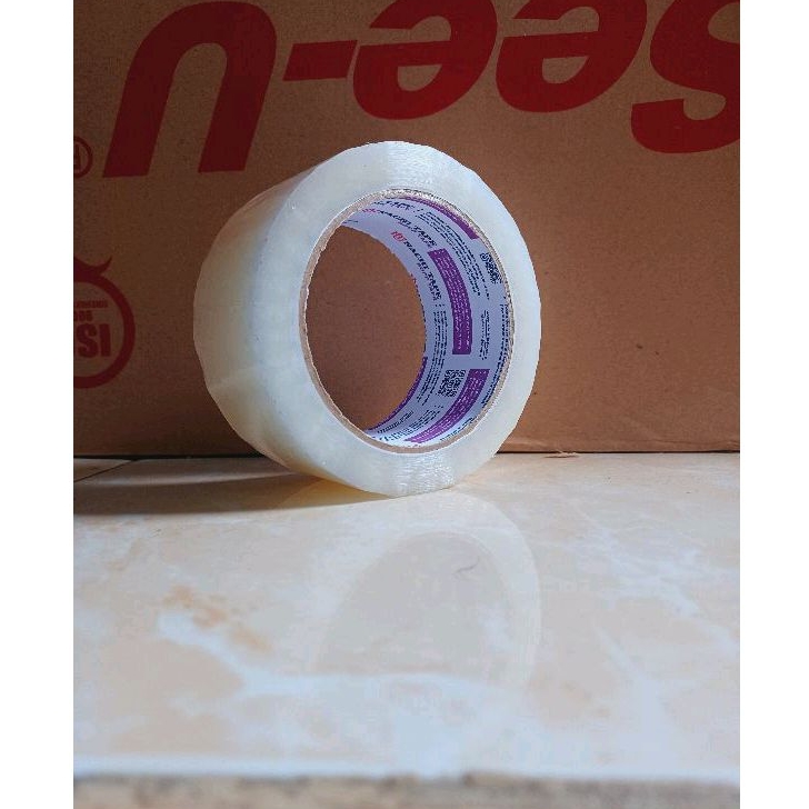 Jual Lakban Bening 48MM Nachi | Plakban Jumbo 2 inch 100 yard | Isolasi Besar OPP Tape | Shopee ...