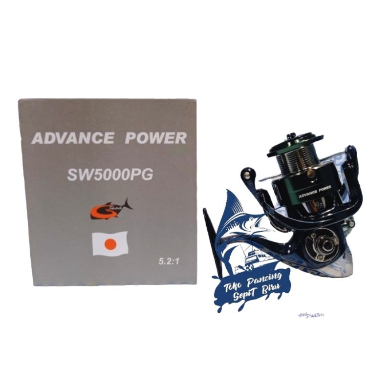 Jual REEL SPINNING G TECH ADVANCE POWER SW 5000PG POWER HANDLE DRAG ...