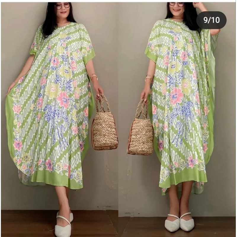 Jual Daster kelelawar motif Encim warna pastel soft Terbaru dress rayon ...