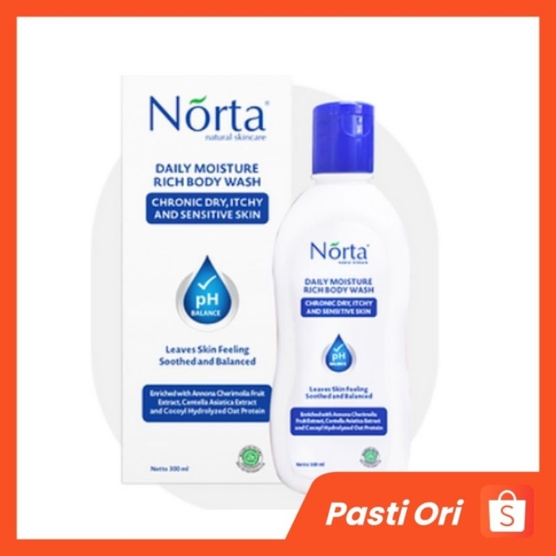 Jual Norta Daily Moisture Rich Body Wash 300 ml | Shopee Indonesia
