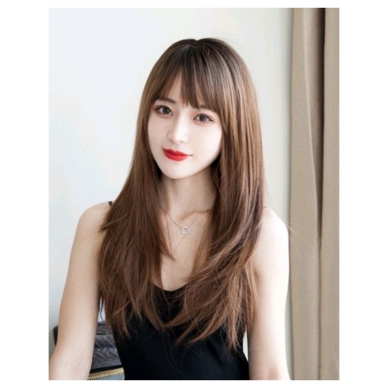 Jual wig Rambut Palsu wanita panjang wig cwe murah Rambut Palsu ...