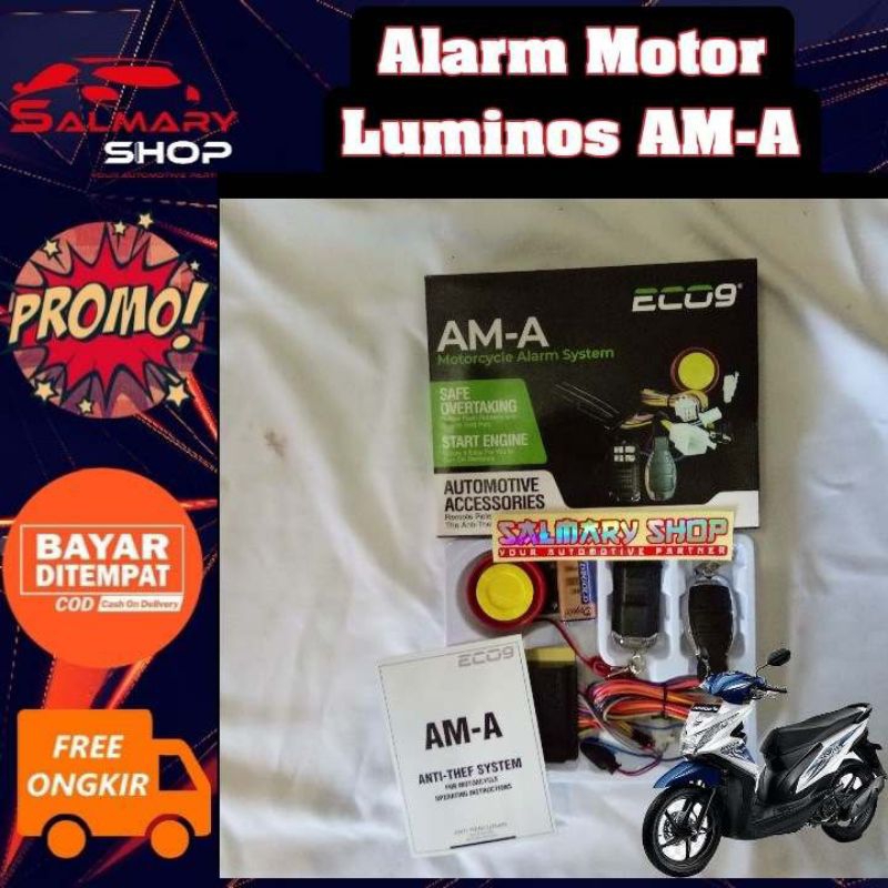Jual Alarm Motor Luminos NINE ECO9 AM-A ORIGINAL Alarm Anti Maling System Bisa Hidupkan ...