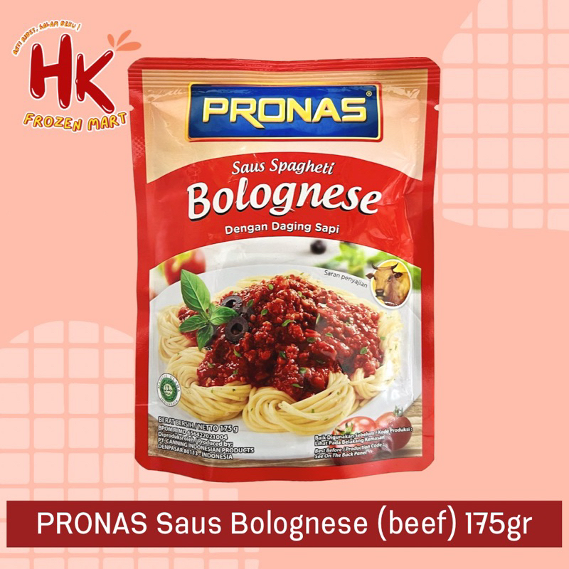 Jual Pronas Saus Bolognese Beef 175gr | saos pasta spaghetti sapi ...
