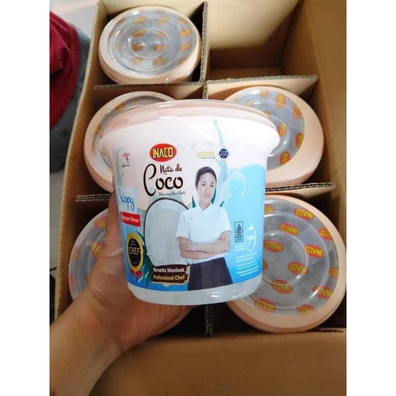 Jual INACO Nata De Coco Crispy 1 Dus Karton isi 6 x 1 kg | Shopee Indonesia