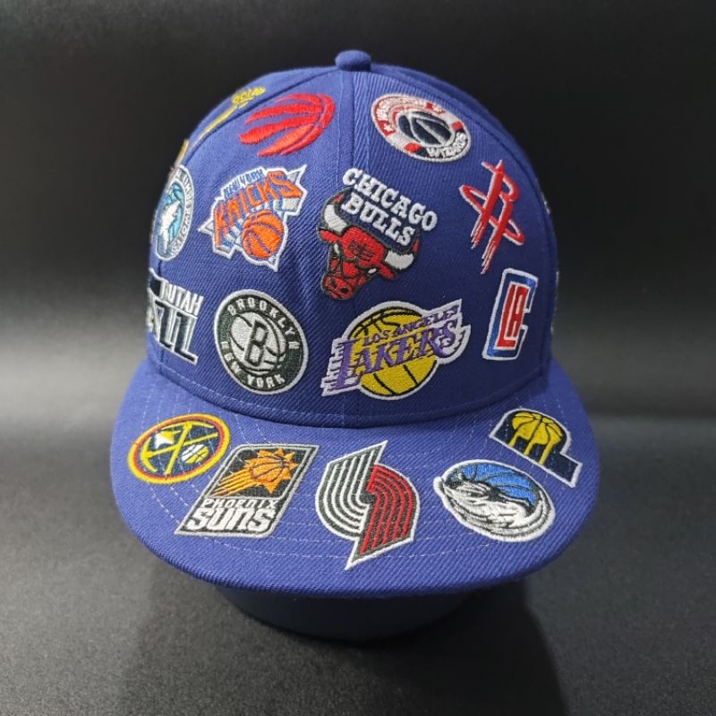 Jual Topi caps New Era NBA All over team blue | Shopee Indonesia
