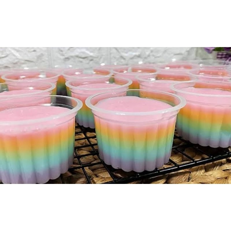 Jual puding pelangi 150ml | Shopee Indonesia