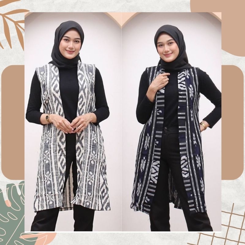 Jual Outer Tenun Ikat Troso - Outer Tenun Etnik - Cardigan Tenun etnik ...