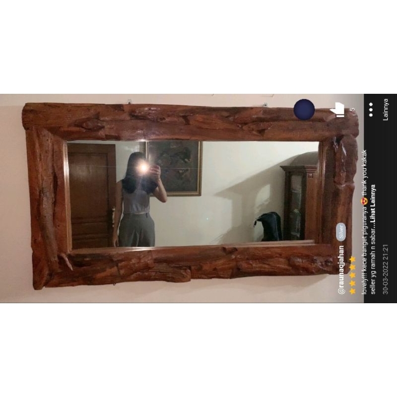 Jual Frame Kaca Dinding - Mirror Dinding 150 x 100cm | Shopee Indonesia