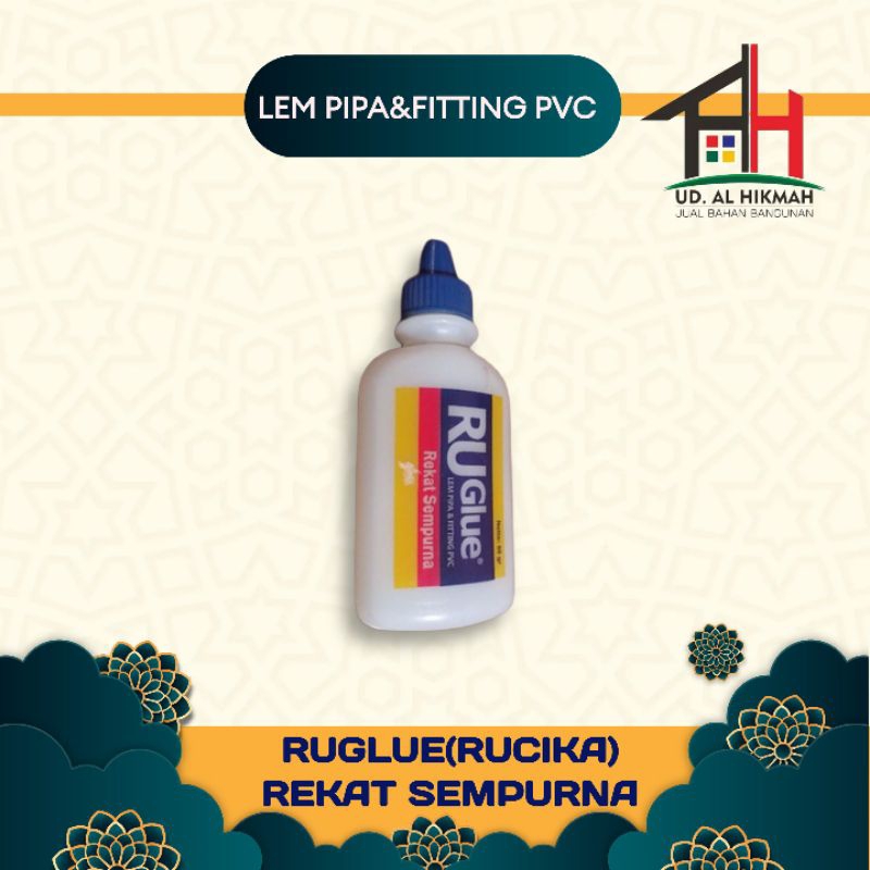 Jual Lem Ruglue Botol 60 Gr Lem Pipa Paralon Lem PVC | Shopee Indonesia