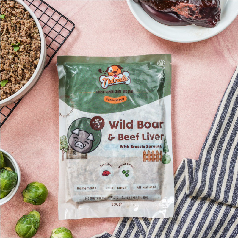 Jual Nutriale | Cooked : Wild Boar & Beef Liver with Brussel Sprouts ...