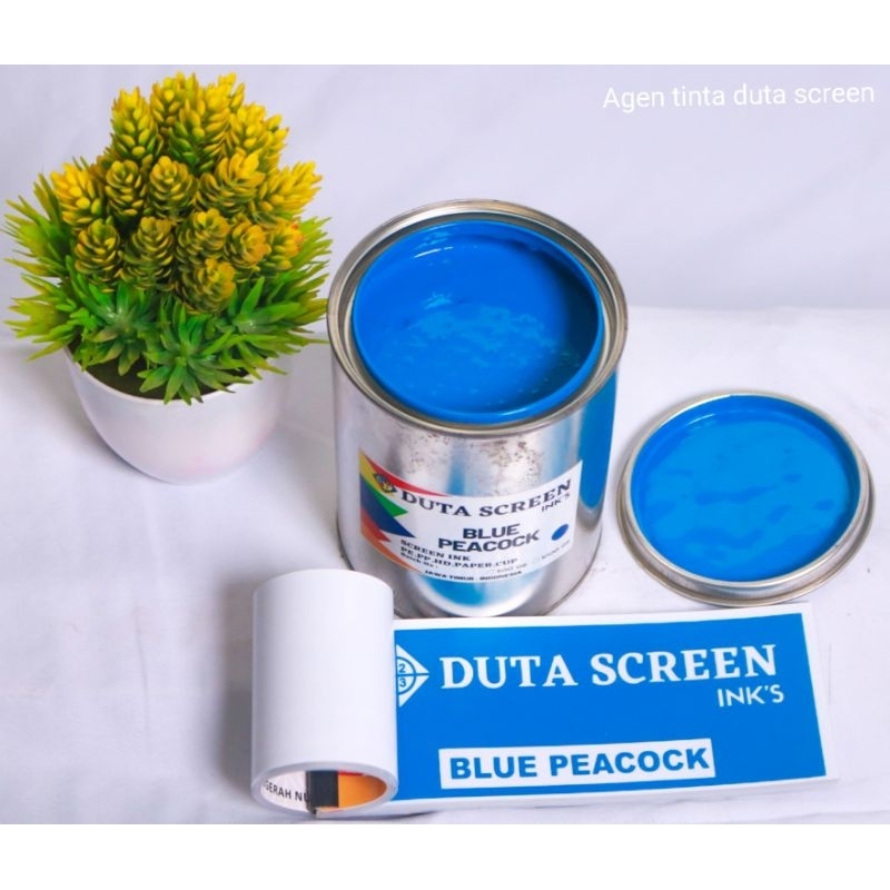 Jual Tinta Sablon Duta Screen|Blue peacock (biru muda) | Shopee Indonesia