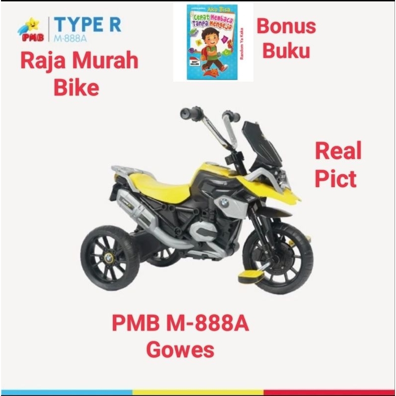 Jual Sepeda Roda Tiga Anak Mainan Sepeda Motor Gowes Pmb M-888A ...