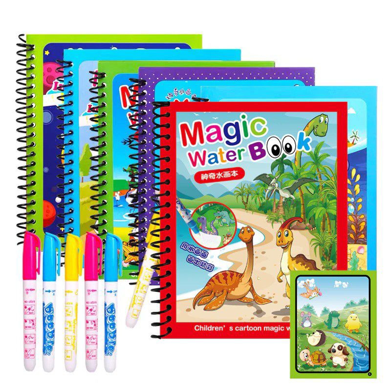 Jual MAGIC WATER BOOK DRAWING Buku gambar air ajaib anak grafitti buku ...