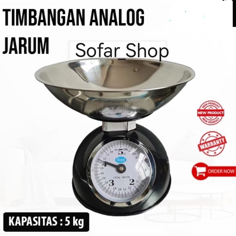 Jual Timbangan Analog 5 KG Jarum Manual dan Timbangan Dapur Buah Telur ...