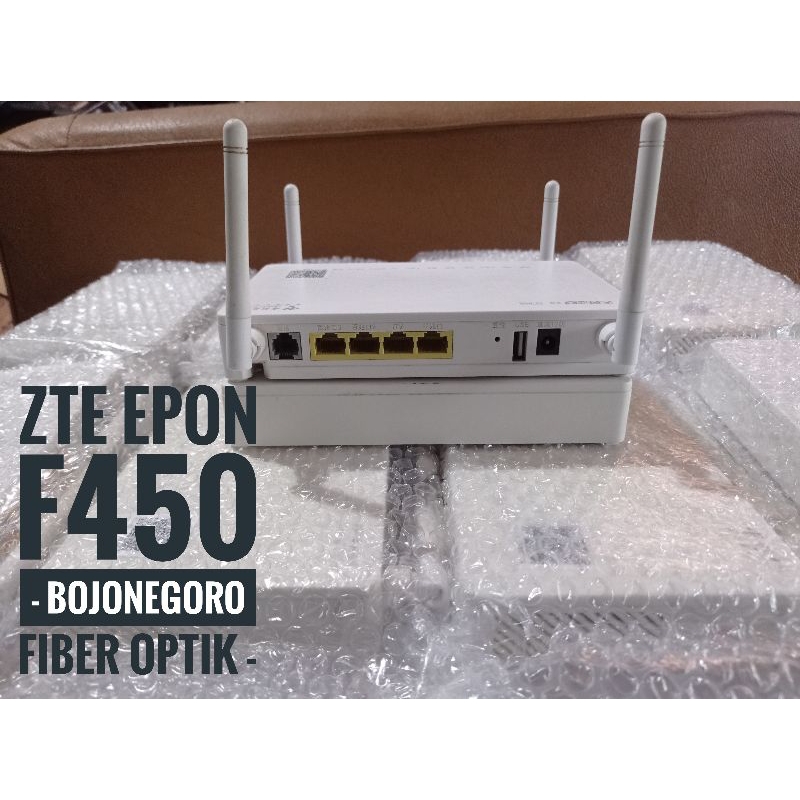 Jual Modem EPON ZTE F450 komplit adaptor | Shopee Indonesia