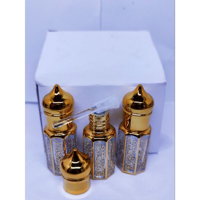 Jual BOTOL - KUBAH GOLD 6 ML | Botol parfum kosong Stick kaca Oles ...