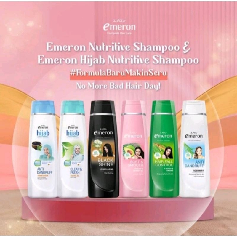 Jual EMERON shampoo 340ml. (botol BESAR) | Shopee Indonesia
