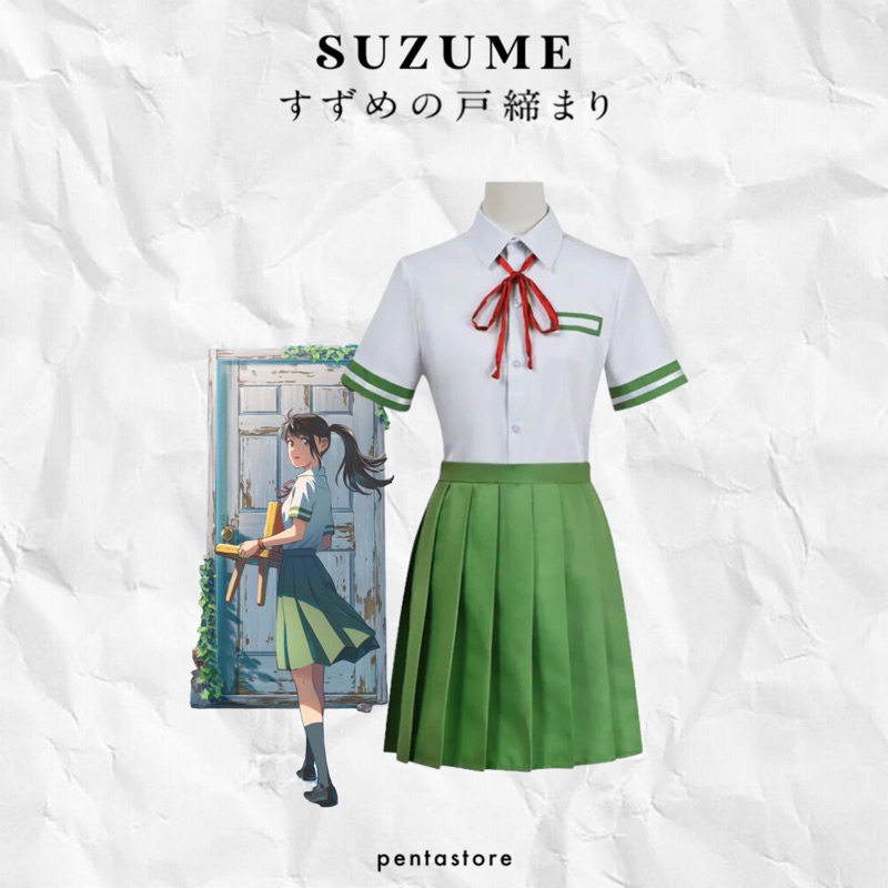 Jual Suzume no Tojimari Seifuku ⋆ Costume Cosplay Anime | Shopee Indonesia
