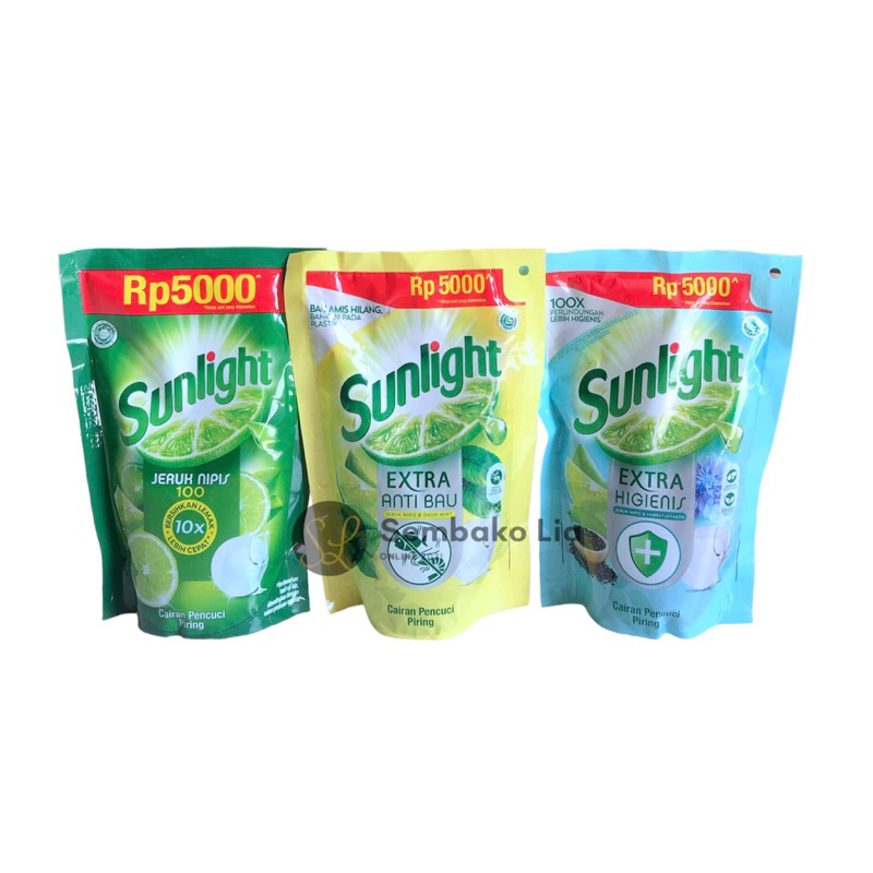 Jual Sunlight Sabun Cuci Piring 210ml Jeruk Nipis / Sunlight Refill Kemasan 5000 | Shopee Indonesia
