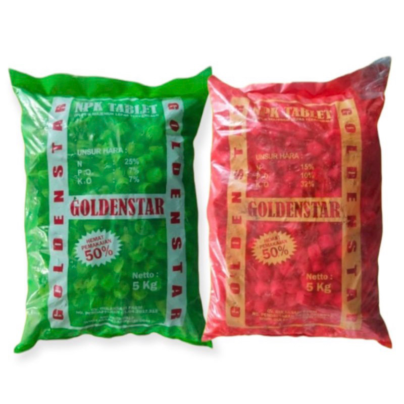 Jual PUPUK NPK TABLET GOLDEN STAR 5kg | Shopee Indonesia