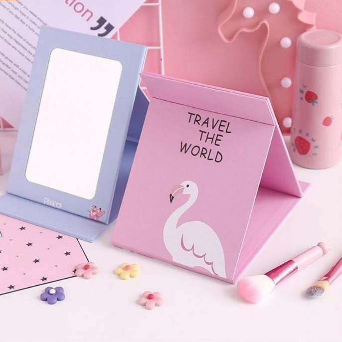 Jual CERMIN LIPAT UK 15 X 11 COVER LUCU - KACA BUKU PORTABLE / KACA ...