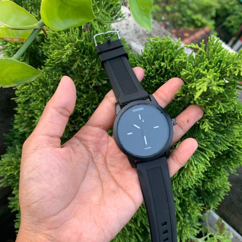 Jual Jam Tangan SHSHD Quartz Strap Silikon Fashion Pria Korea Elegan ...