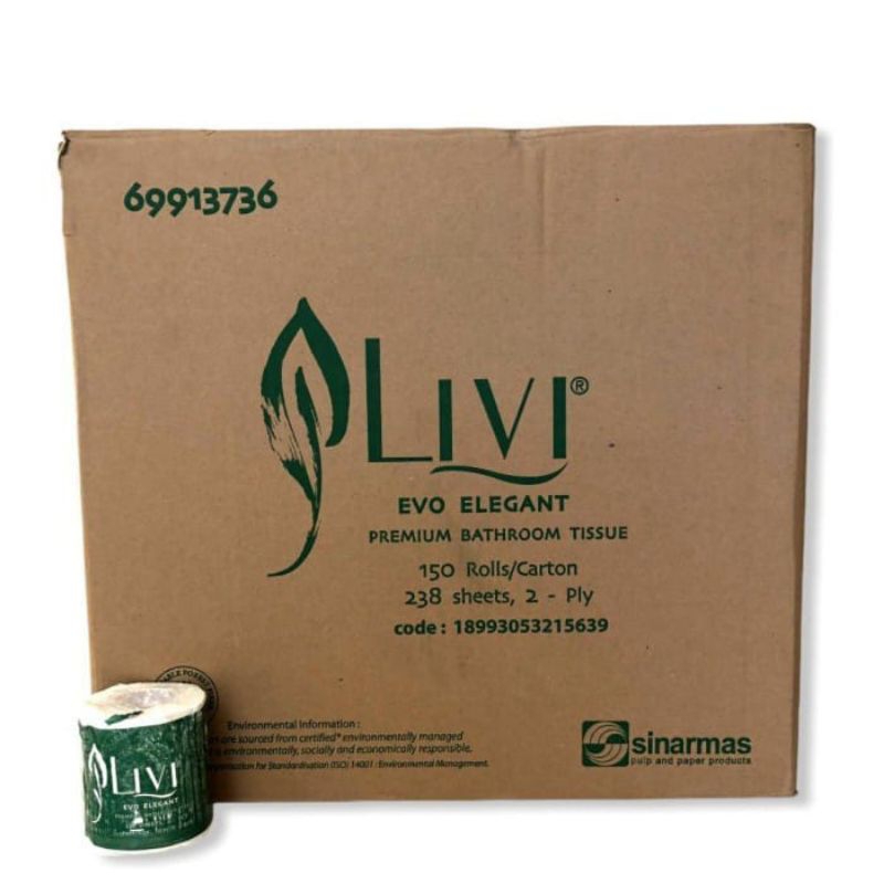 Jual Tissue Livi Evo Elegant Toilet Roll 238s Tissue Premium Bathroom ...