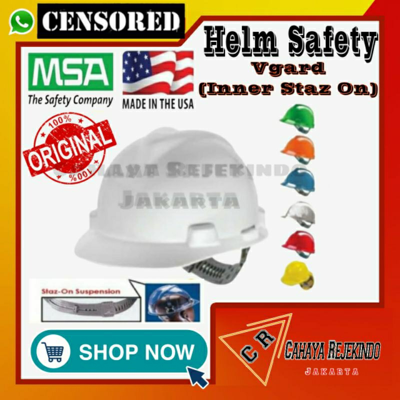 Jual Helm Safety Proyek MSA Original Inner Biasa | Safety Helmet MSA ...