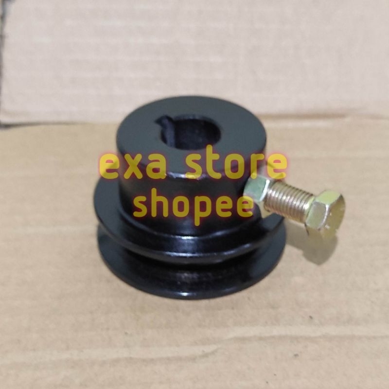 Jual Pulley besi cor 2 inch PADAT puli mesin GX 200 / GX 160 jalur 1A ...