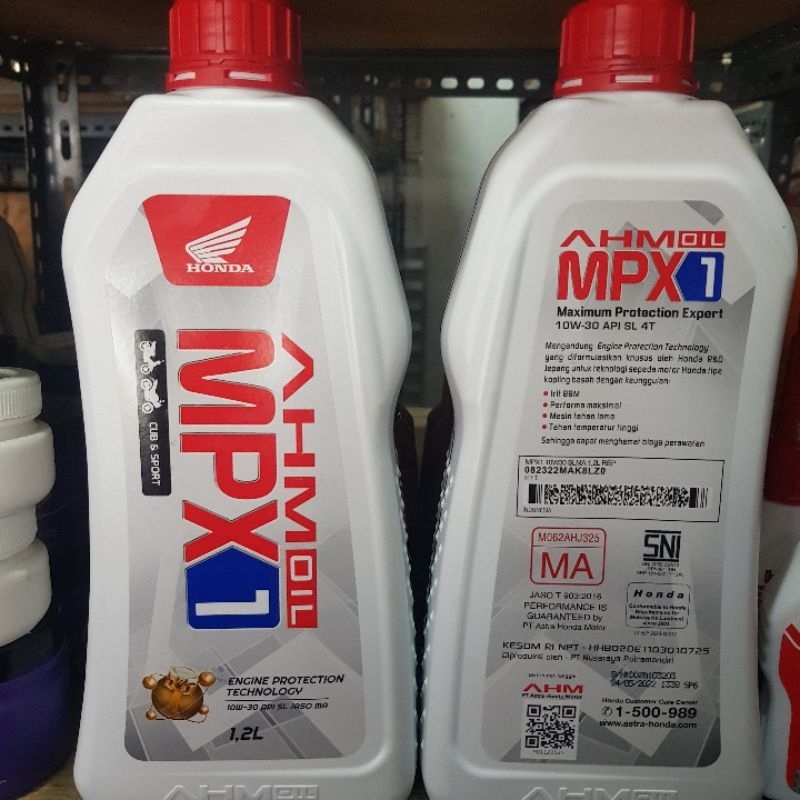 Jual OLI MOTOR OLI HONDA MPX 1 VOLUME 1,2.LITER | Shopee Indonesia