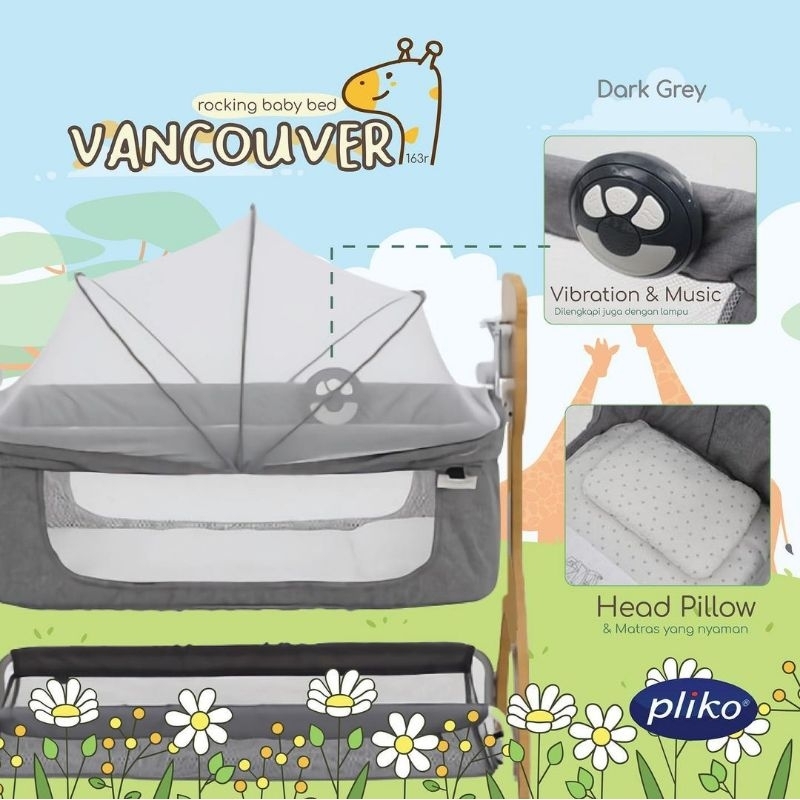 Jual Box Bayi Pliko Vancouver Rocking Baby Bed | Shopee Indonesia