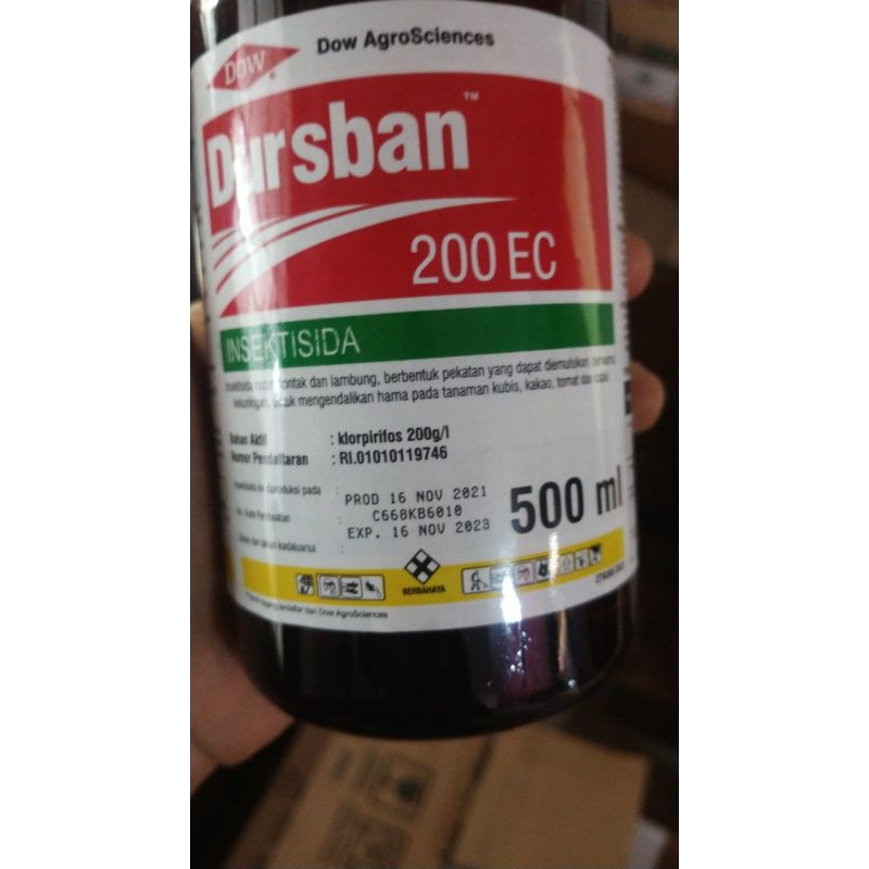 Jual Dursban 200ec Insektisida Hama Kemasan 500ml | Shopee Indonesia